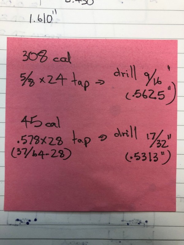suppressor thread adapter - first try ... | The Art & Science of Bullet ...