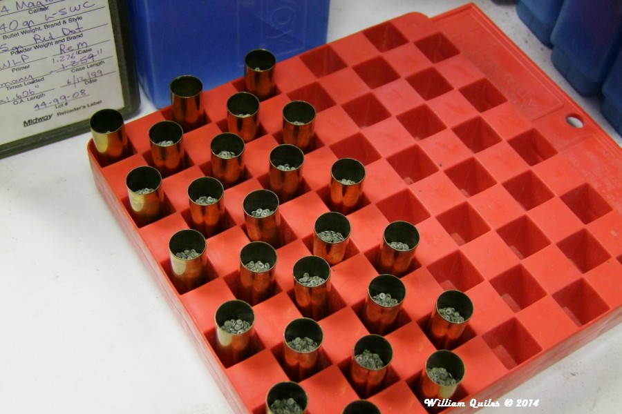 First loads with Trail Boss on 44 Magnum ...