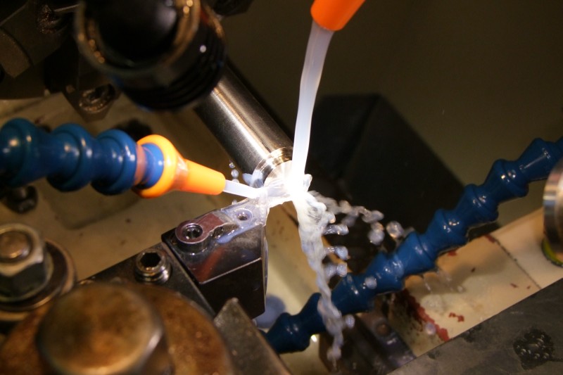 Setting up flood coolant on my lathe | Candle Power Flashlight Forum